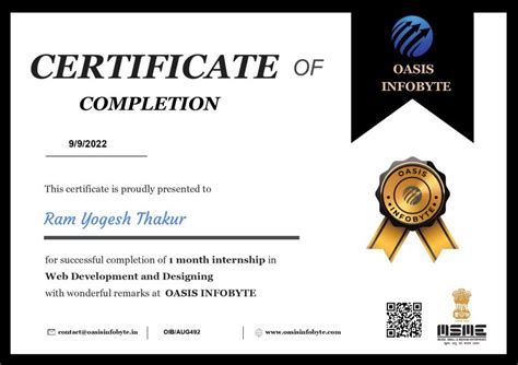 Ram Thakur On Linkedin Webdevelopement Internship Oasisinfobyte