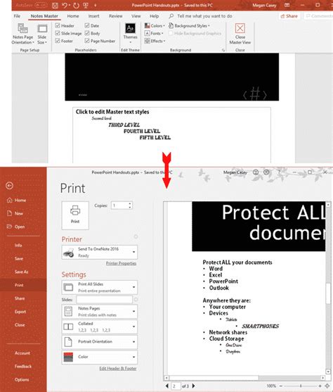 Powerpoint Notes Master For More Handout Control With Slides Office Watch