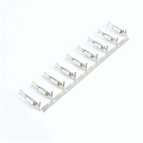 Custom Female Round Crimp Tube Naked Terminal Brass Copper Stainless