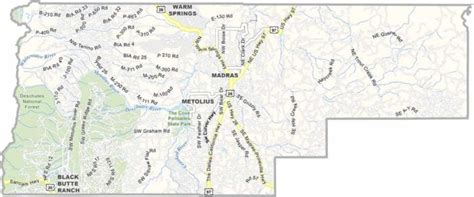 Jefferson County Map Oregon Us County Maps