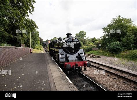 British Railways Standard Class 5MT Steam Locomotive Arriving At