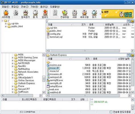블루웹 호스팅 매뉴얼 알FTP 사용법