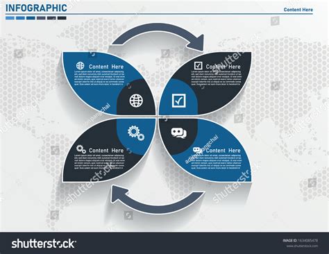 Vector Cycle Infographics Set Template Diagram 스톡 벡터 로열티 프리 1634085478 Shutterstock