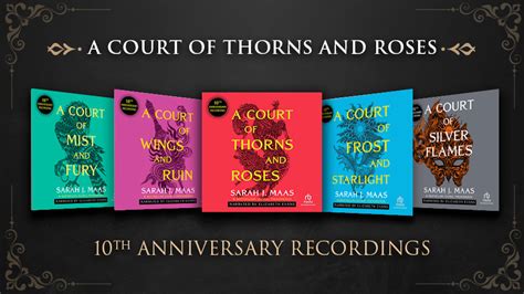 A Court Of Thorns And Roses 10th Anniversary Recordings Sarah J