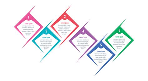 기하학적 인포그래픽 템플릿입니다 잡지 인터넷 웹 잡지 연례 보고서 정보 템플릿 과학 교육 비즈니스를 위한 인포그래픽 템플릿입니다 Six Options 인포그래픽 템플릿 6에