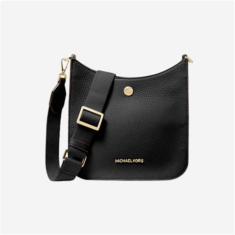 마이클 코어스 브릴리 스몰 페블 레더 메신저백 블랙 Michael Kors Kream