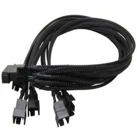 Evercool 1772 Inches Pwm Braided Fan Splitter Run Multiple 4 Pin Fans