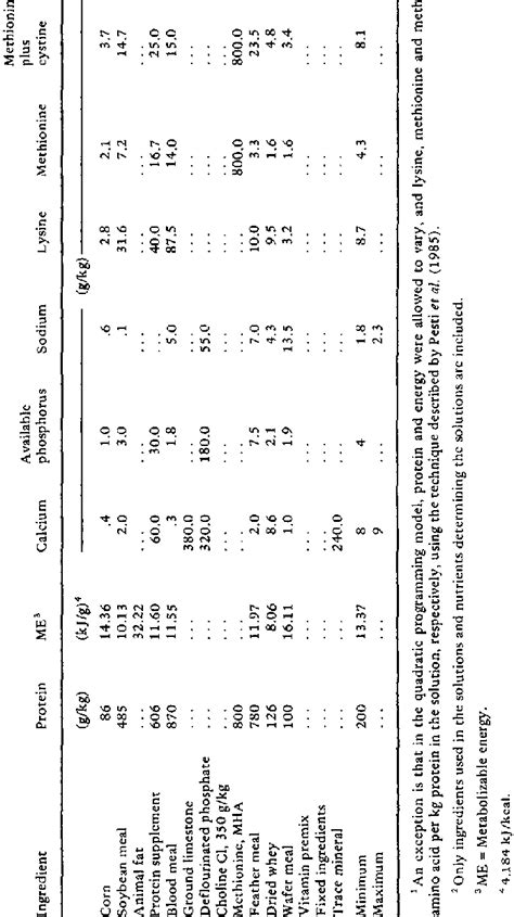 industry programming model and constraint set used in the linear and