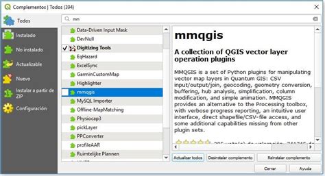 MMQGIS geocodificación de datos en QGIS