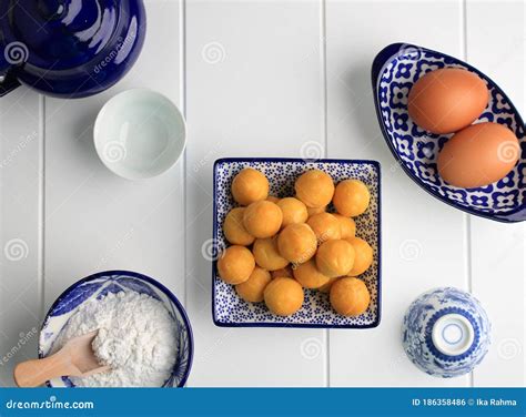 Kue Nastar Or Indonesian Pineapple Tart Cookies Stock Photo Image Of