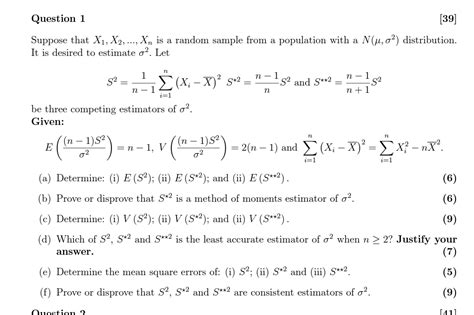 solved question 1[39]suppose that x1 x2 dots xn ﻿is a random