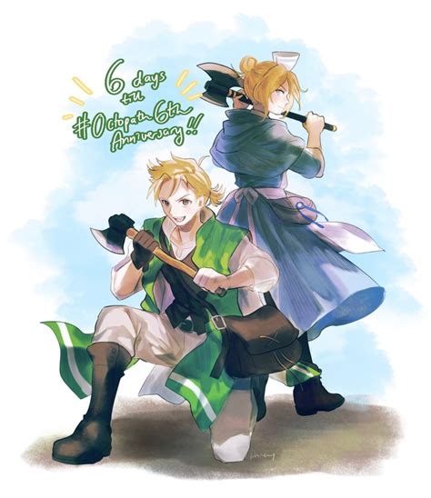 Alfyn Greengrass And Castti Florenz Octopath Traveler And More Drawn By Aubz Danbooru