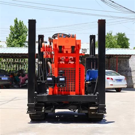 200m Mobile Crawler Hydraulic Portable Air Rock Borehole Dth Water Well
