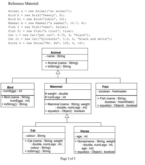 In Each Part You Are To Write The Constructor For The Chegg