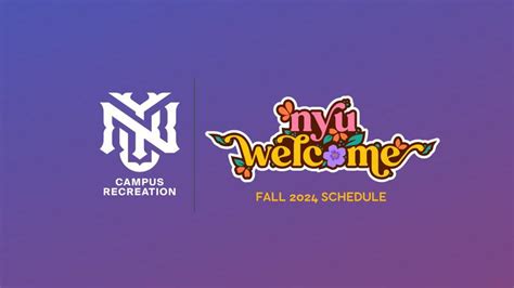 2024 Nyu Welcome Fall Schedule Nyu Athletics