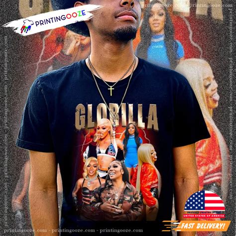 Rapper Glorilla Vintage Style Trending T Shirt Printing Ooze