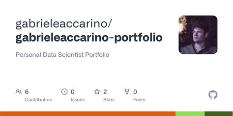 Github Gabrieleaccarino Gabrieleaccarino Portfolio Personal Data Scientist Portfolio