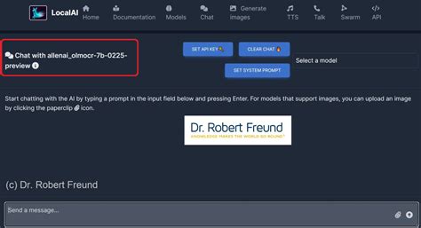 LocalAI Das Open Source Modell OlmOCR Installiert Dr Robert Freund