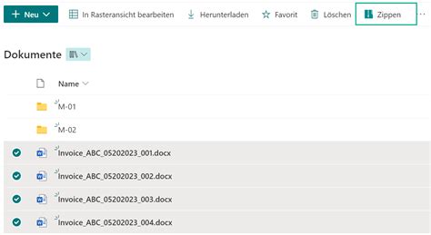SharePoint Online Bulk Zip Unzip App Hilft Ihnen