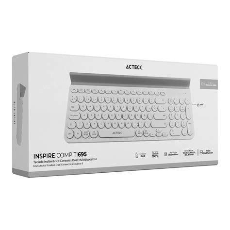 Teclado Multidispositivo Inspire Comp Ti695 Blanco