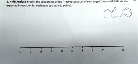 Solved 6nmr Analysis Predict The Appearance Of The H Nmr Spectrum Of