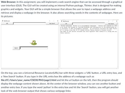 Solved Web Browser In This Assignment You Will Implement A Chegg