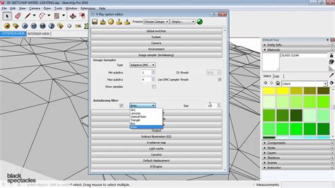 Antialiasing Settings 3d Rendering With Vray 3 2 For SketchUp 2016