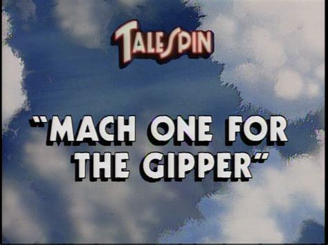 Mach One For The Gipper Talespin Wiki Fandom