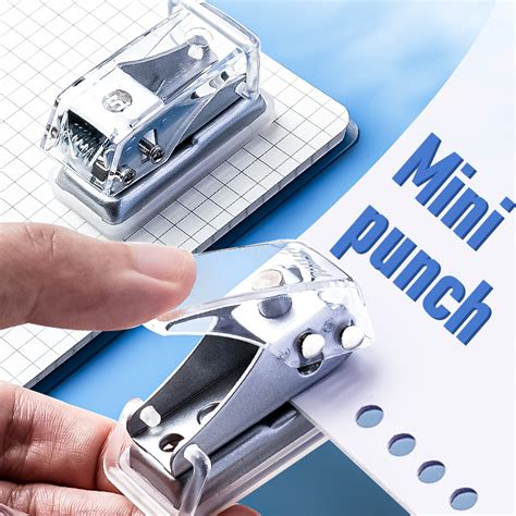 1 Hole Puncher Single Handheld Notebook Hole Punch School Stationary