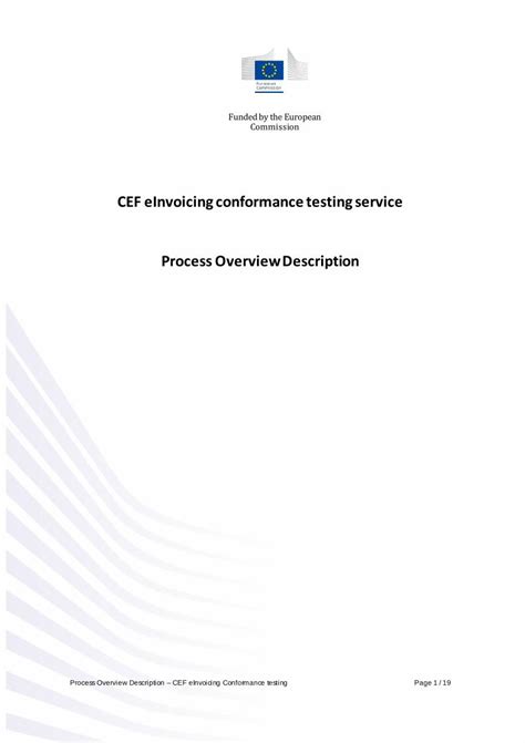 pdf cef einvoicing conformance testing service process dokumen tips