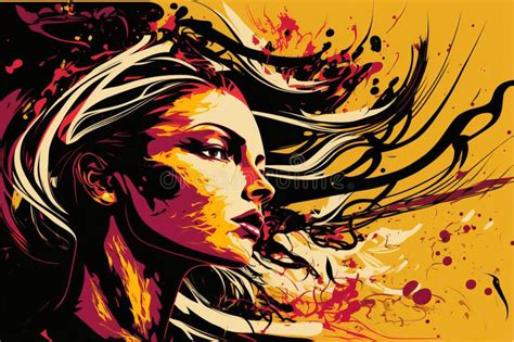 Ambition Abstract Art Generative Ai Stock Illustration Illustration