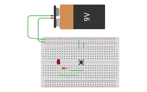 Circuit Design Led Con Boton Tinkercad