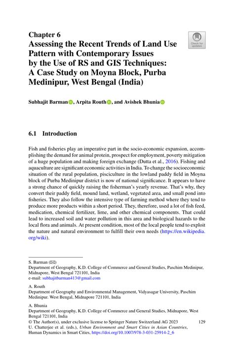 PDF Assessing The Recent Trends Of Land Use Pattern With Contemporary