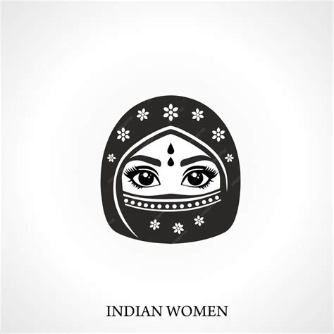 Premium Vector Indian Woman Line Icon Linear Style Sign For Mobile Concept And Web Design