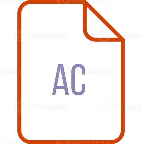 Ac File Icon Fill And Outline Rounded Corners 66496019 Png