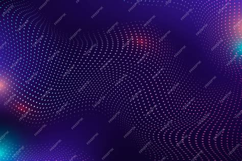 Free Vector Gradient Particle Wave Background