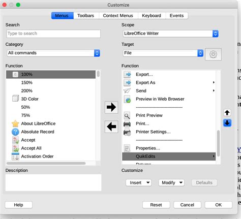 How Can I Add My Own Menu To A Toolbar In Writer English Ask LibreOffice