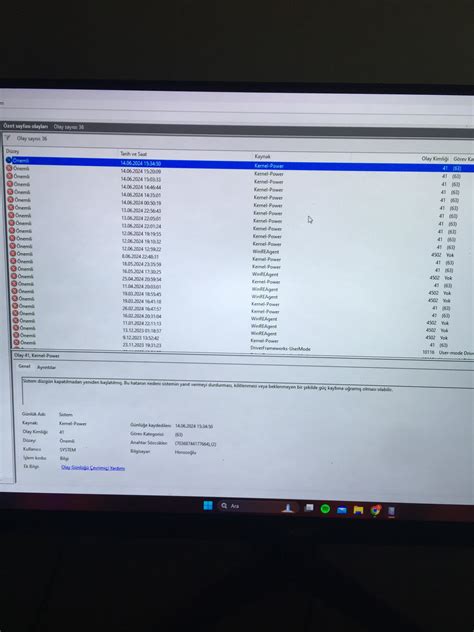 Windows 11 Kernel Power 41 63 Hatası Donanımhaber Forum