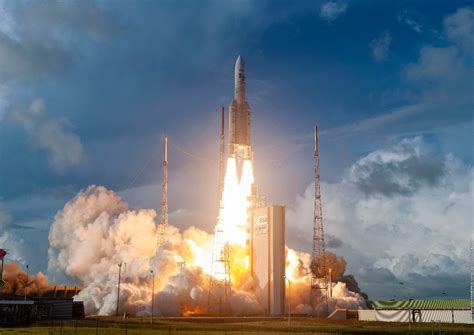 Powerful Ariane 5 Rocket Launches 3 Satellites To Orbit Video Space