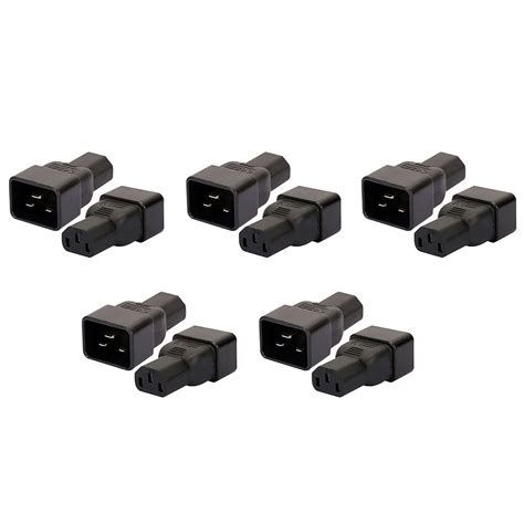 Iec Male C13 To Female C20 10a To 16a Adapter Pdu Ups Power [10pack] Osprey Electronics