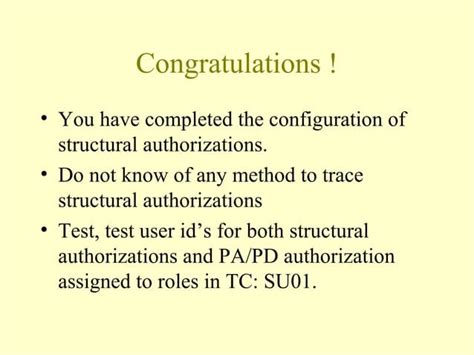 Sap Hcm Structural Authorization Overview Presentation Ppt