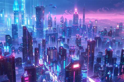 A Futuristic Metropolis Governed By Ai Algorithms Ensuring Optimal