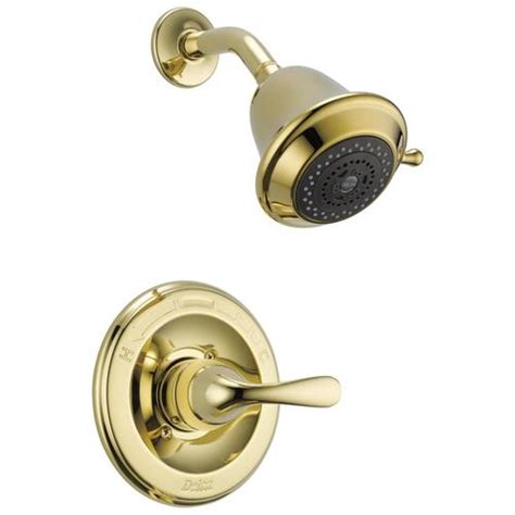 Delta Polished Brass 1 Handle Shower Faucet In The Shower Faucets
