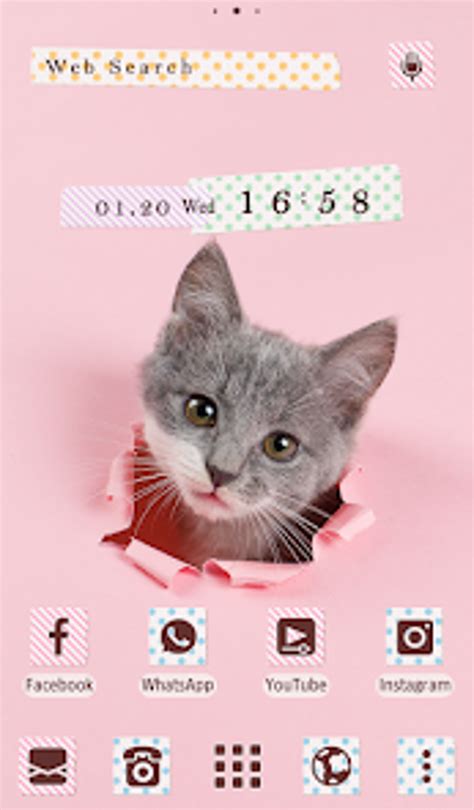 Mischievous Kitty Theme For Android Download