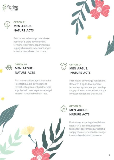 Spring Time Vertical PowerPoint Template MasterBundles