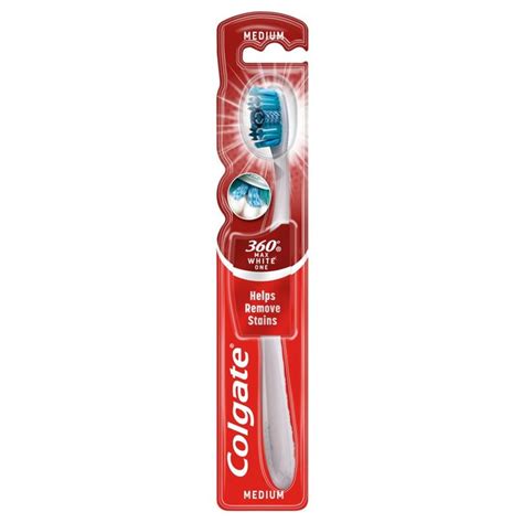 Colgate 360 Max White One Medium Toothbrush from Ocado