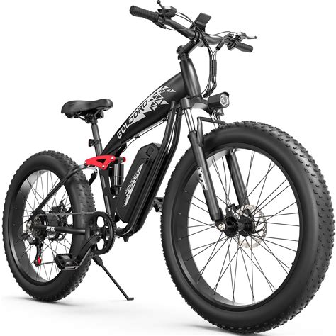 Goldoro Electric Bike 26 X8 Aluminum Alloy Snowmobilefat Tire 500w4