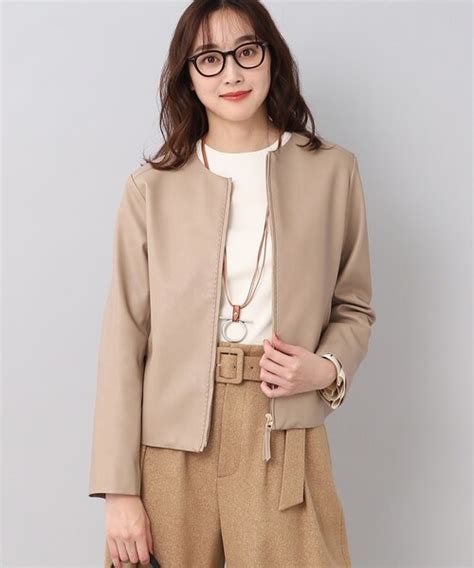 Untitled（アンタイトル）の「フェイクレザージャケット（ノーカラージャケット）」 Wear
