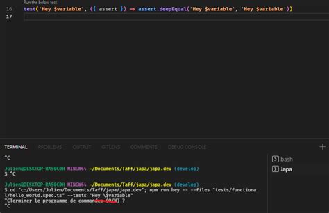 Error When Executing A Test That Have A In The Title Issue