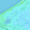 Topografische kaart Vlaanderen hoogte reliëf